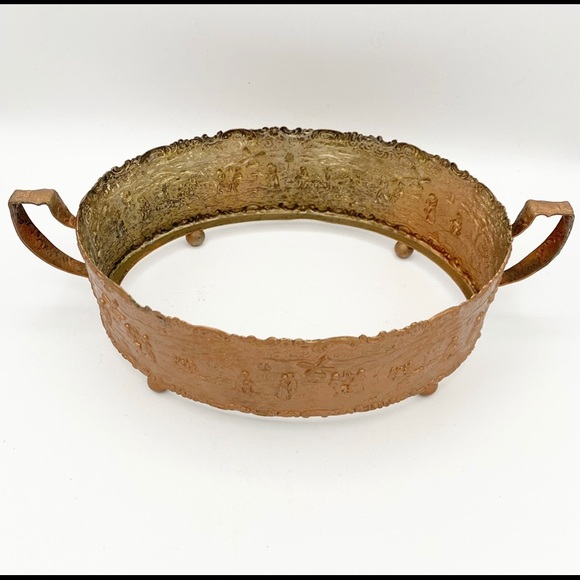 Pyrex | Dining | Rare Antique Pyrex Glass Caserole Dish With Lid Copper ...